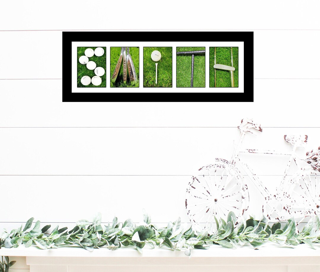 Golf Personalized Name Framed Sign Golf Gifts for Men Custom - Etsy