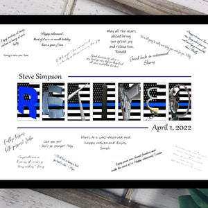 Digital Download, Personalized Police Officer Retirement Party ...