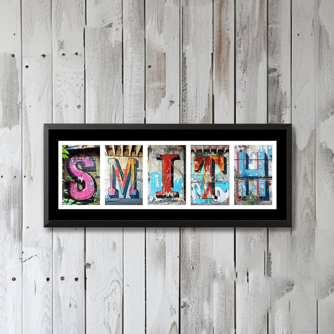 Urban Graffiti Personalized Name Art Sign, Custom Name Sign, Graffiti ...