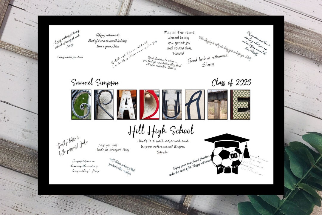 Personalized Soccer Player Graduation Party Unique Alternative - Etsy