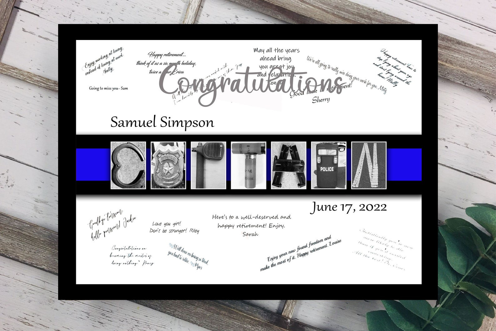 Printable Download Police Officer Captain Congratulations Unique ...