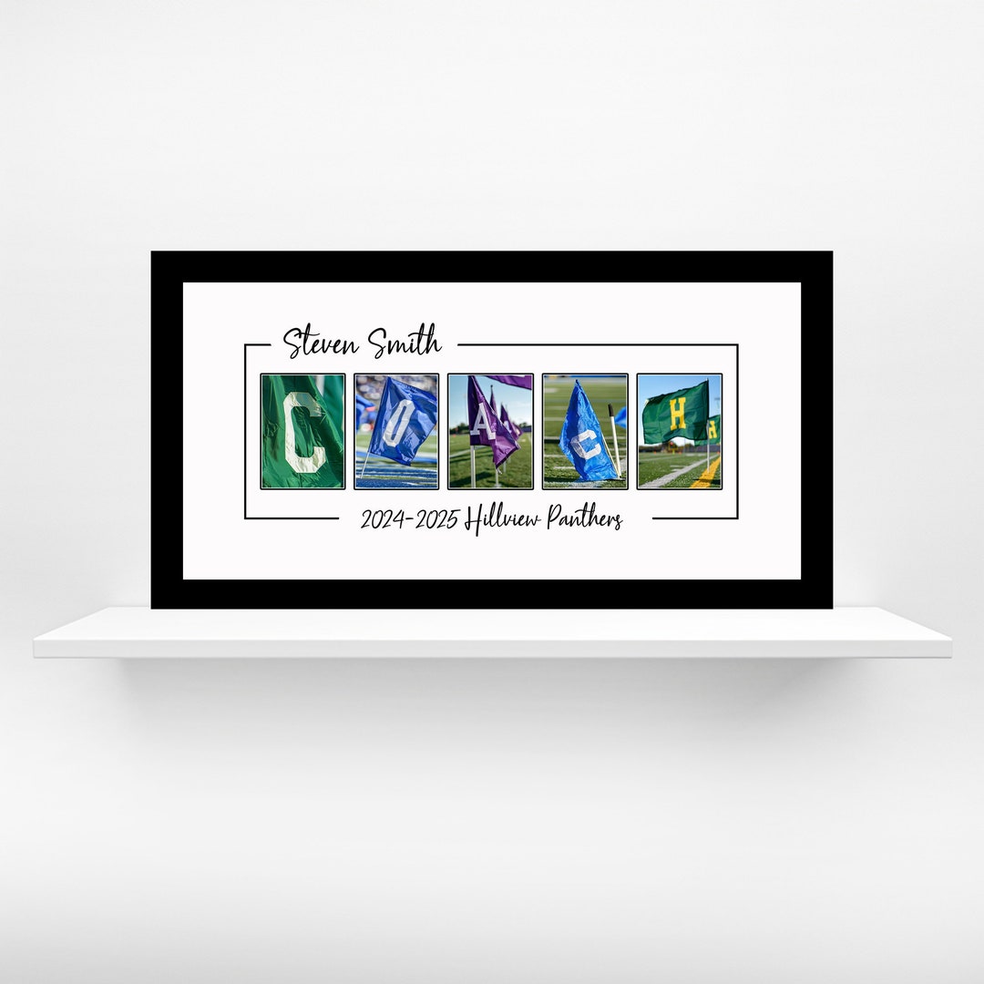 Color Guard Coach End of Year Framed Unique Gift Idea, Retirement Party ...