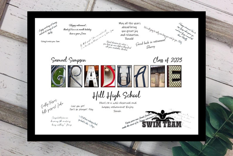 Printable Download Personalized Swim Team Graduation Party - Etsy