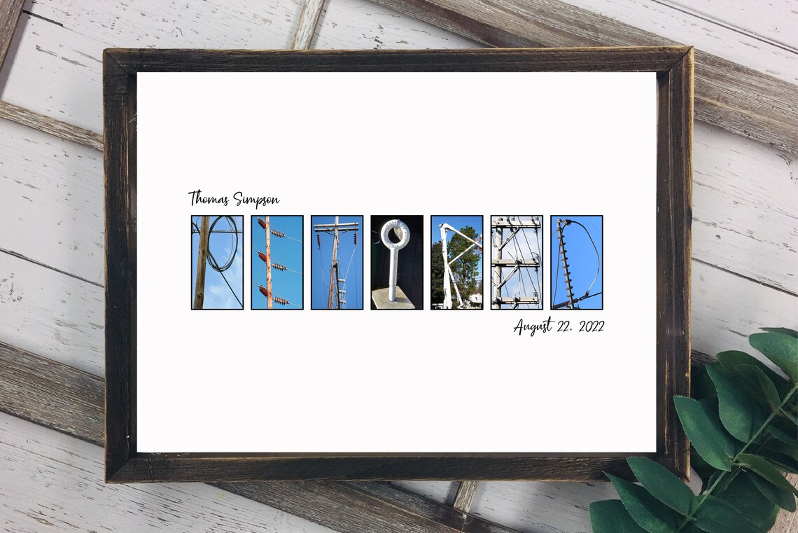 Printable Download Lineman Personalized Retired Last Name | Etsy