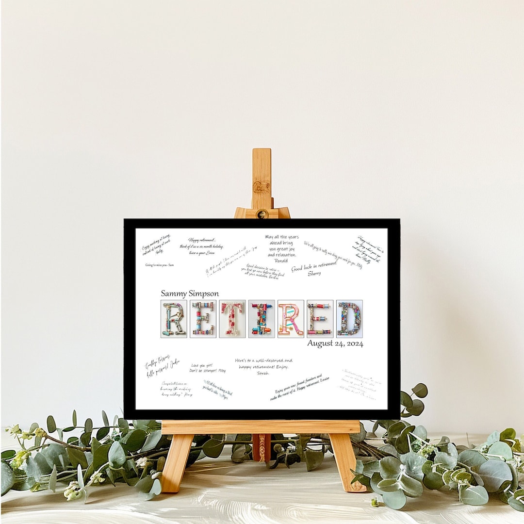 Sewing Themed Retirement Party Guest Book Alternative - Retiring ...