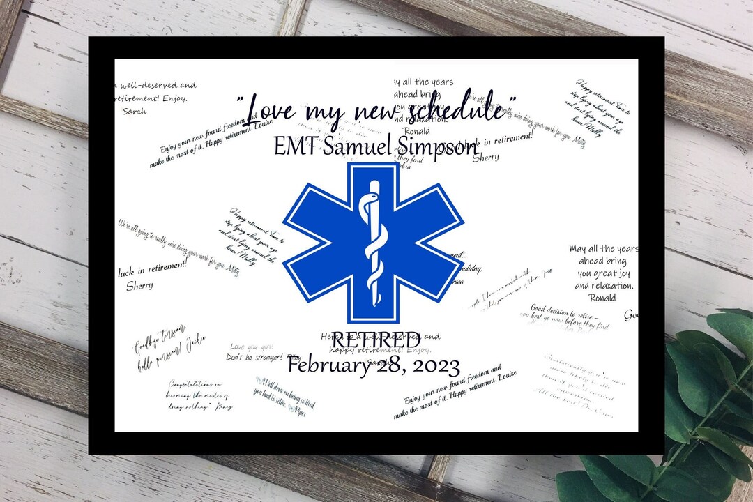 Paramedic, EMT, EMS, Rescue Retired Guest Book Alternative, New Job ...