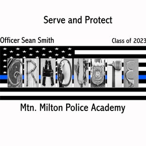 Printable Download Police Academy Graduation Unique Alternative Guest ...