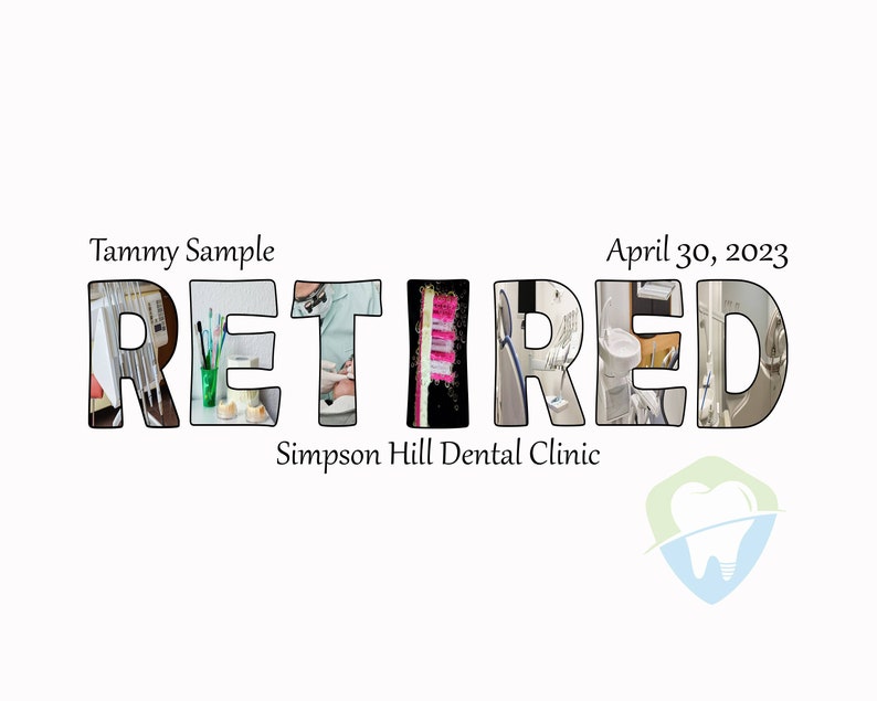 Personalized Retired Dentist Guest Book Alternative: Retirement Party ...
