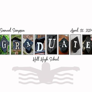 Personalized Swim Team Graduation Unique Quest Book Alternative, High ...