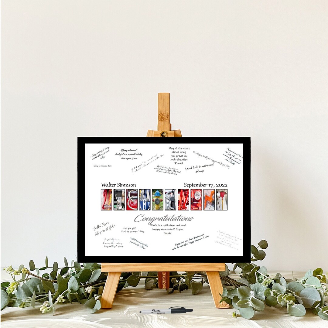 Firefighter Lieutenant Congratulations Unique Alternative Guestbook ...