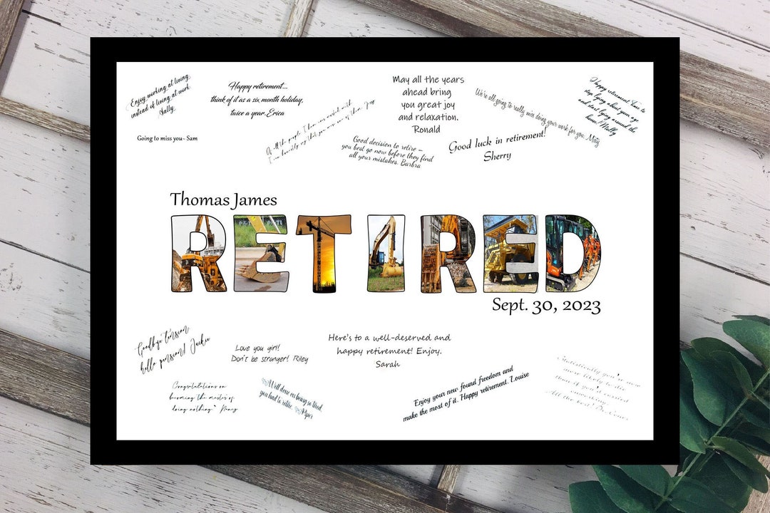 Personalized Heavy Equipment Retirement Party Unique - Etsy