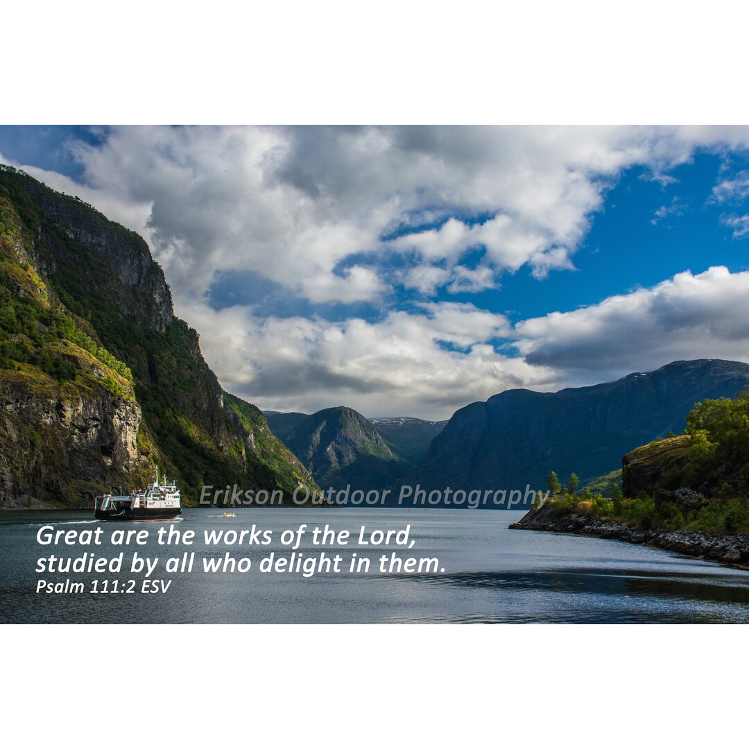Psalm 111:2 | Greeting/note Card, Matted Print | English or Spanish - Etsy