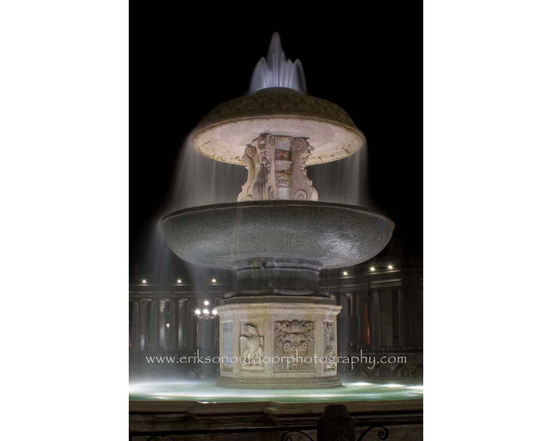 Fountain at the Vatican | Greeting/note Card, Matted Print - Etsy