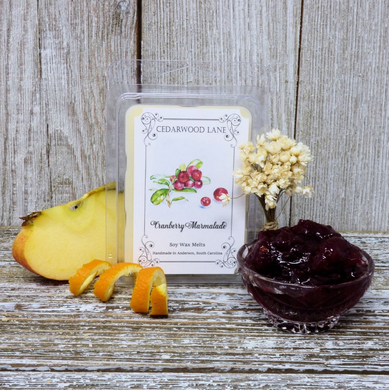 Cranberry Marmalade Wax Melt, Highly Scented Soy Wax Melts, Soy Wax ...