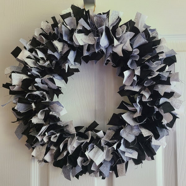 Rag Wreath - Etsy