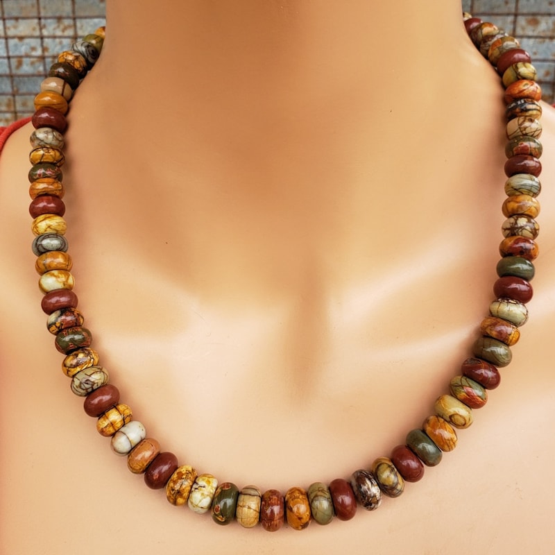 Jasper Necklace - Etsy