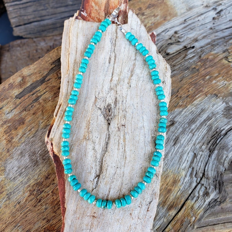 Turquoise Anklet Blue Turquoise Anklet Genuine 4mm Turquoise - Etsy