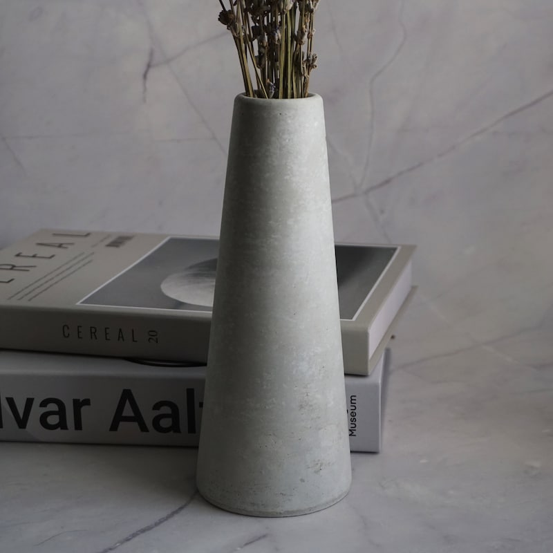 Concrete Vase - Etsy