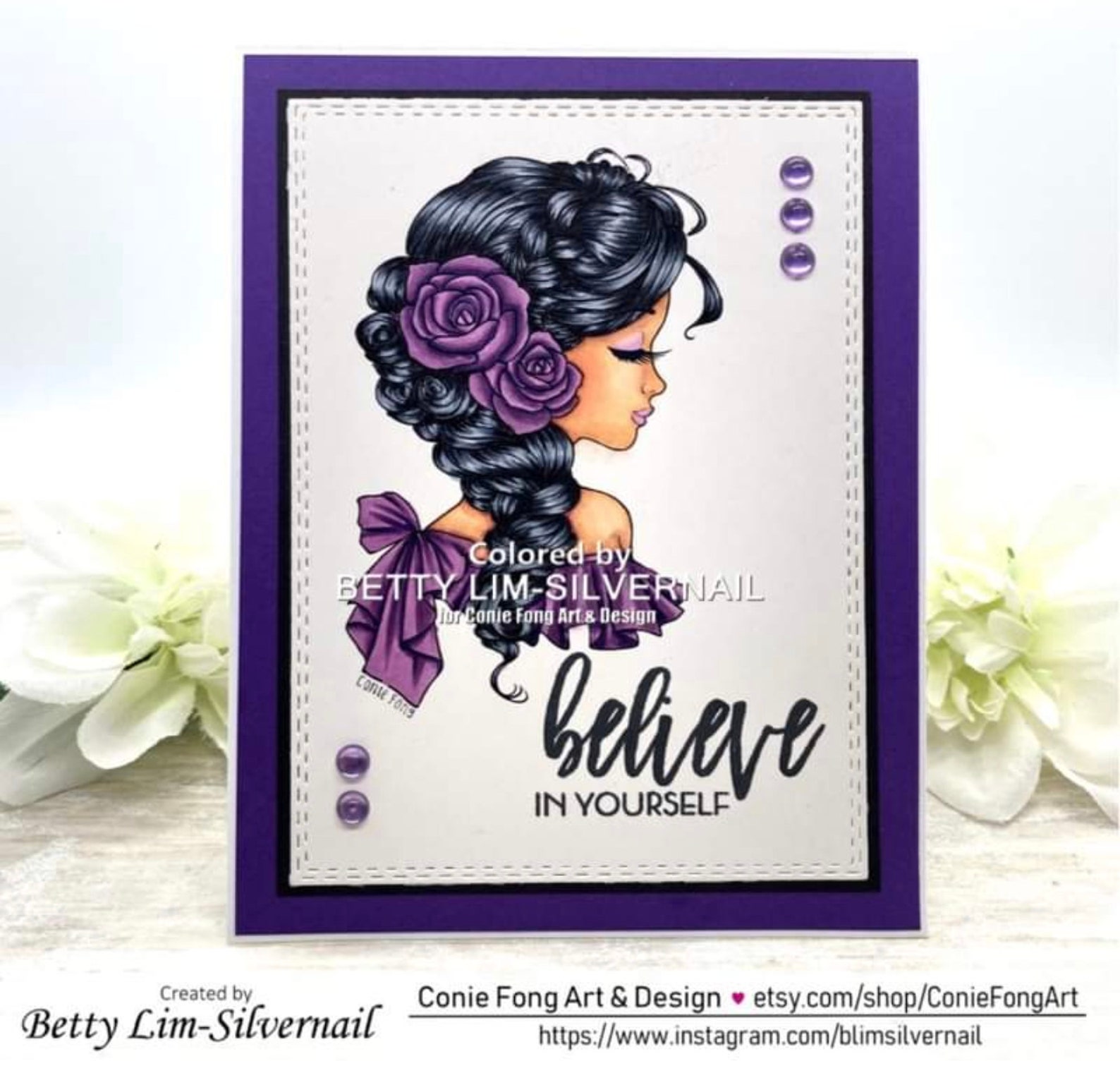 Digital Stamp, Digi Stamp, Digistamp, Bella Rose by Conie Fong ...