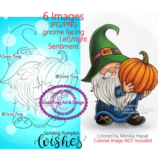 Gnome Digital Stamps - Etsy