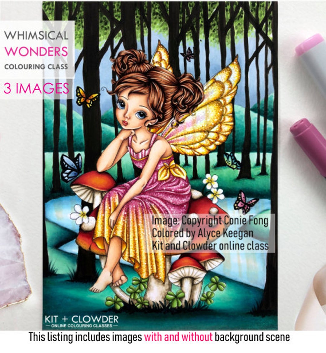 Kit and Clowder Digital Stamp, Digi Stamp, Digistamp, Sitting Pretty on ...