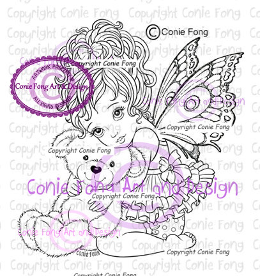 Digital Stamp, Digi Stamp, Digistamp, Precious by Conie Fong, Coloring ...