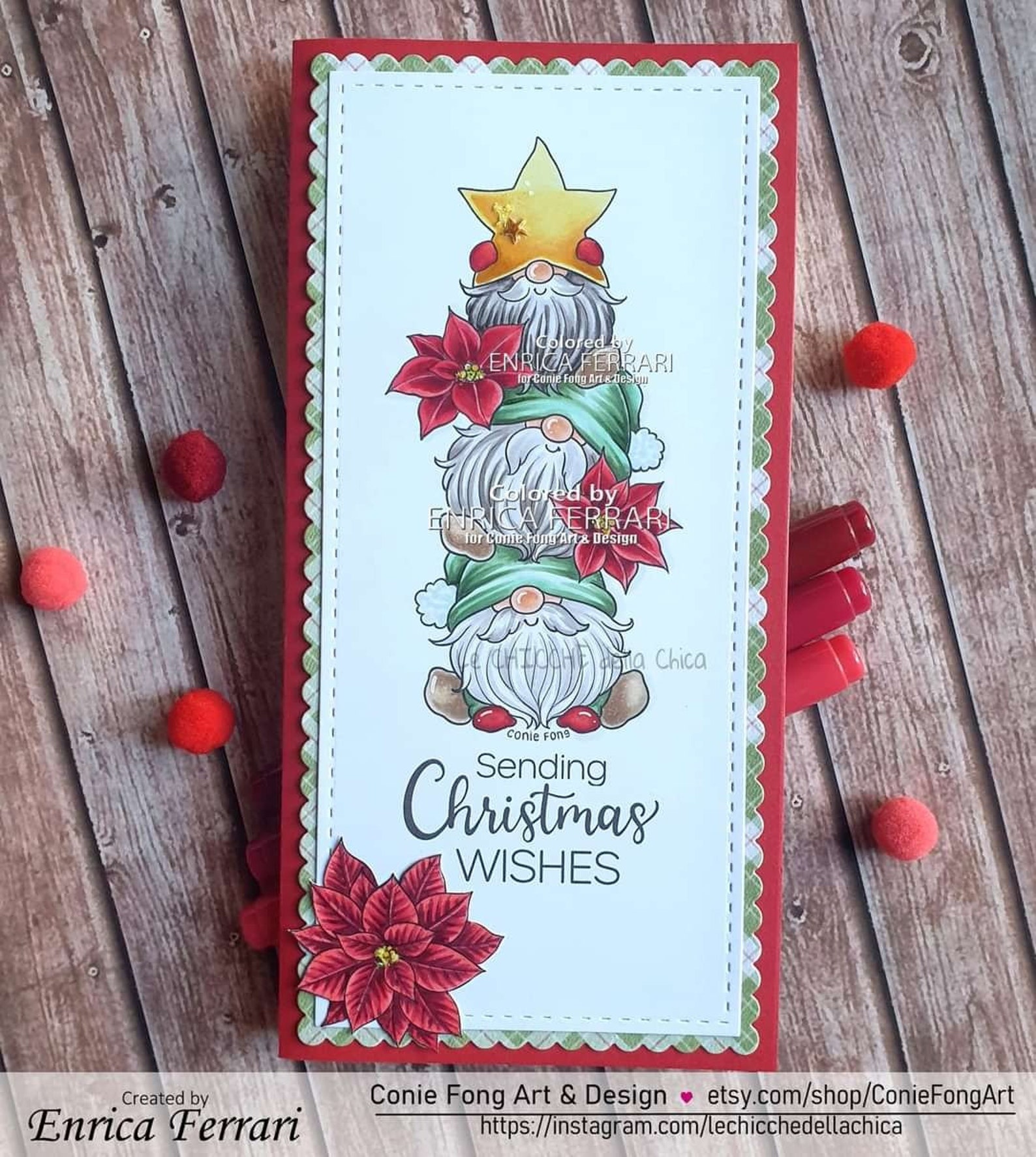 Digital Stamp Digi Stamp Digistamp Christmas Gnome Stack - Etsy