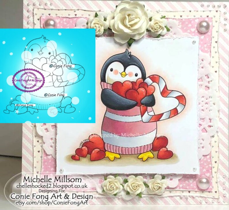Digital Stamp Digi Stamp Digistamp Penguin Bundle of Love - Etsy UK