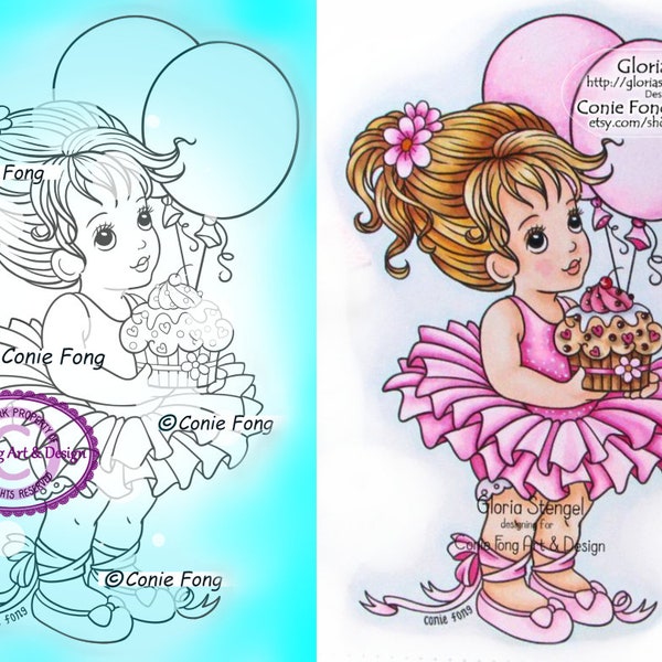 Girl Digi Stamp - Etsy