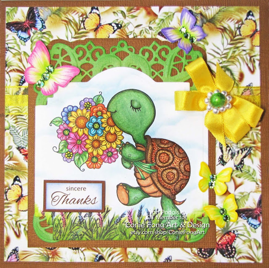 Digital Stamp, Digi Stamp, Digistamp, Pepper With Flowers by Conie Fong ...