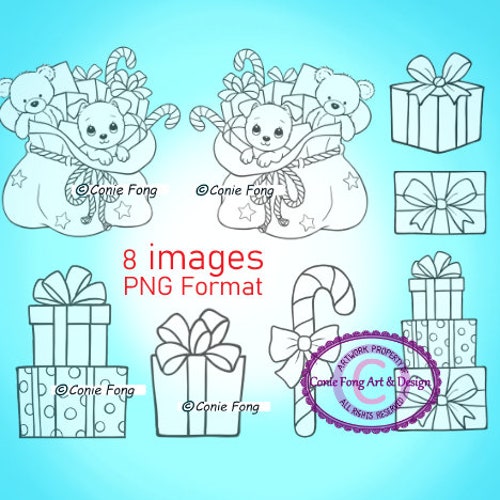 Digital Stamp Digi Stamp Digistamp Christmas Joy by Conie | Etsy