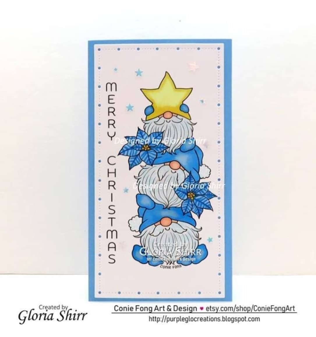 Digital Stamp, Digi Stamp, Digistamp, Christmas Gnome Stack and ...