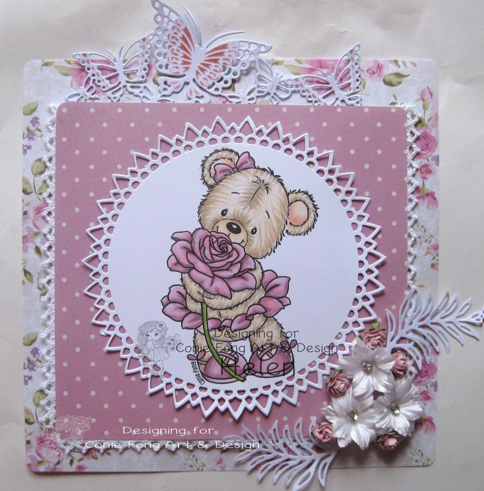 Digital Stamp Digi Stamp Digistamp Bella With Rose by Conie - Etsy UK