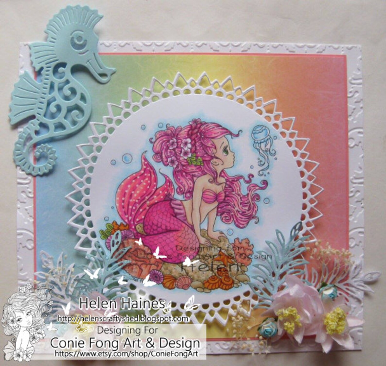 Kit and Clowder Digital Stamp, Digi Stamp, Digistamp, Ariela Mermaid by ...