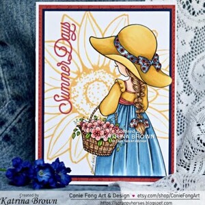 Digital Stamp, Digi Stamp, Digistamp, Spring Flowers / Easter in Spring ...