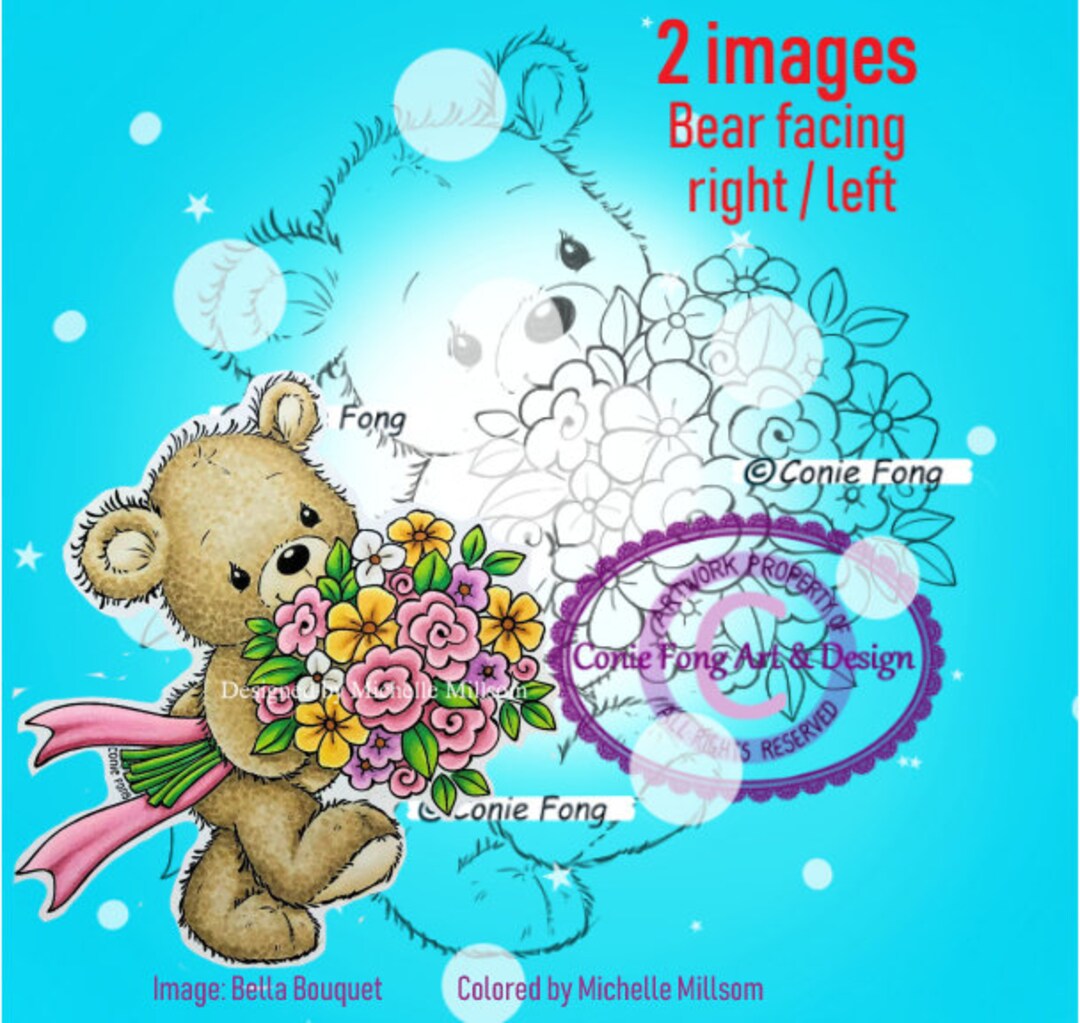 Digital Stamp, Digi Stamp, Digistamp, Bella Bouquet Conie Fong ...