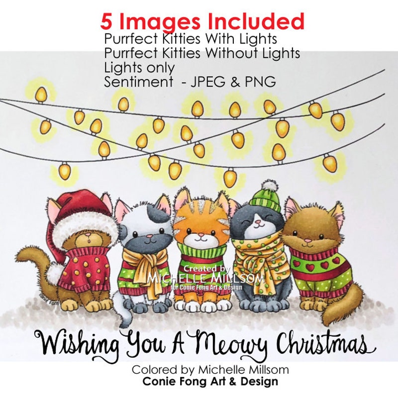 Cat Digital Stamp - Etsy