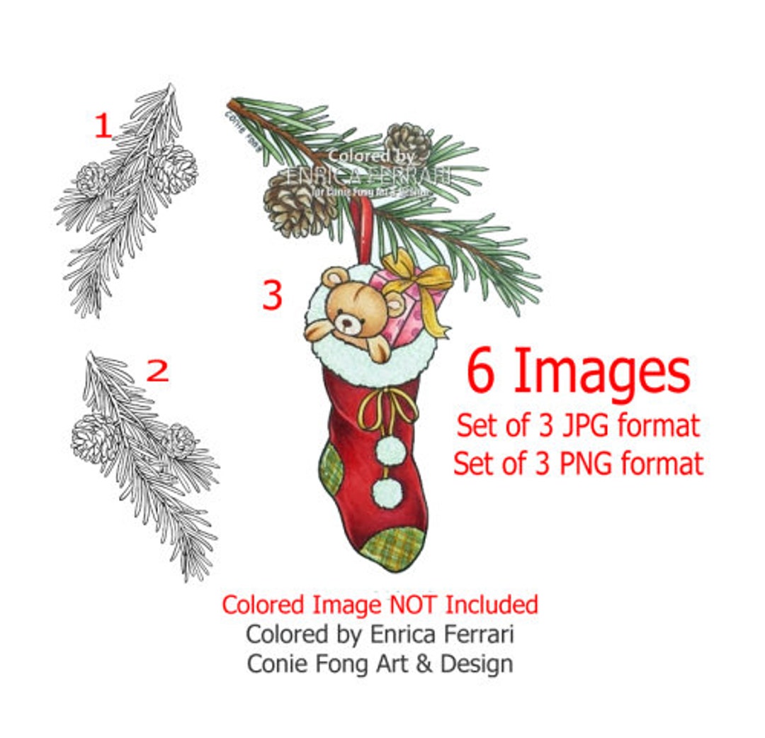 Digital Stamp, Digi Stamp, Digistamp, Christmas Stocking Bundle by ...