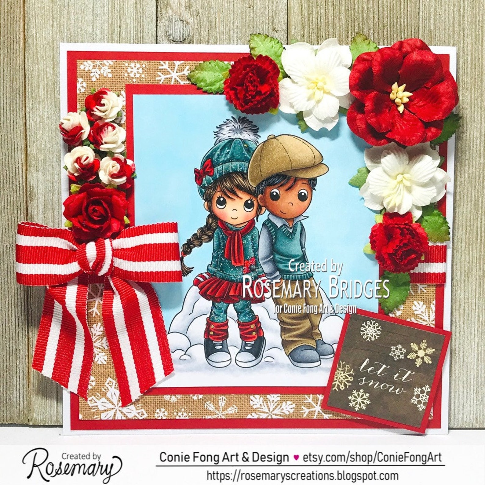 Digital Stamp Digi Stamp Digistamp Winter Sweethearts Conie - Etsy