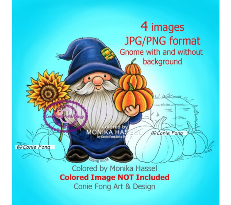 Sale Digital Stamp Digi Stamp Digistamp Sunflower Pumpkin Etsy