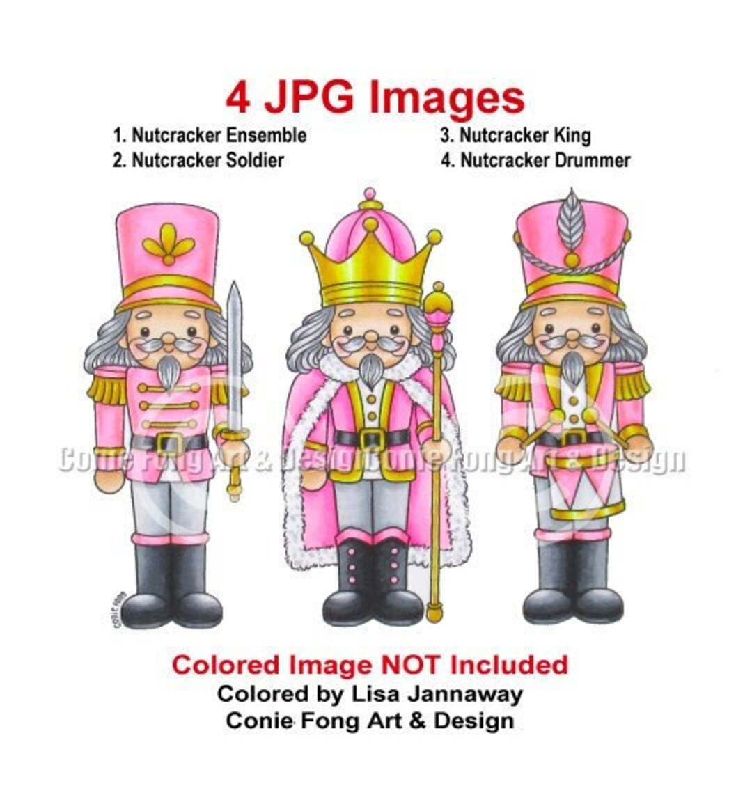 Digital Stamp, Digi Stamp, Digistamp, Christmas Nutcracker Ensemble ...