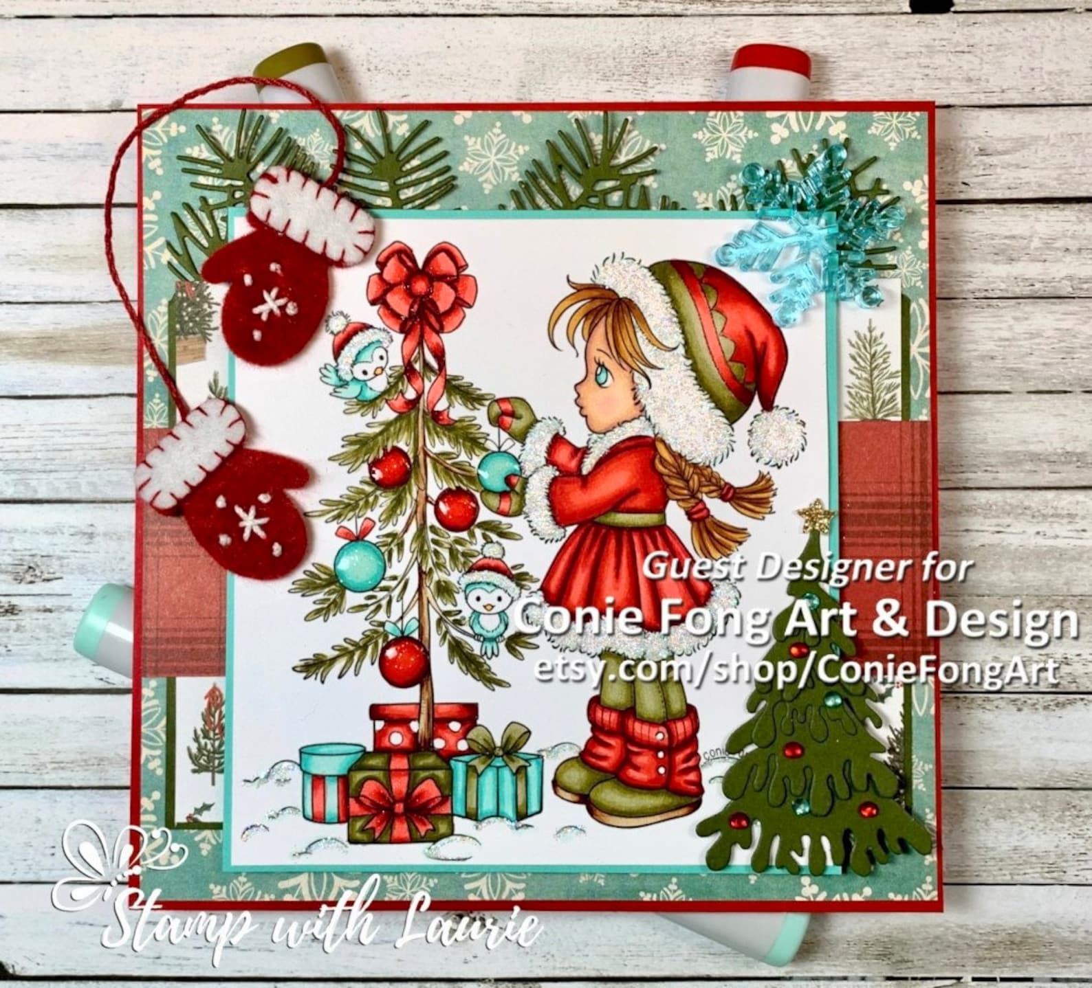 SALE Digital Stamp, Digi Stamp, Digistamp, Sally's Christmas Friends by ...