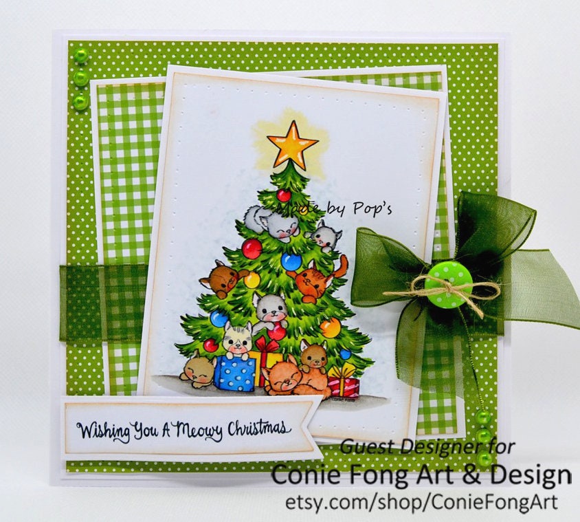 Digital Stamp Digi Stamp Digistamp Purrfect Christmas and - Etsy