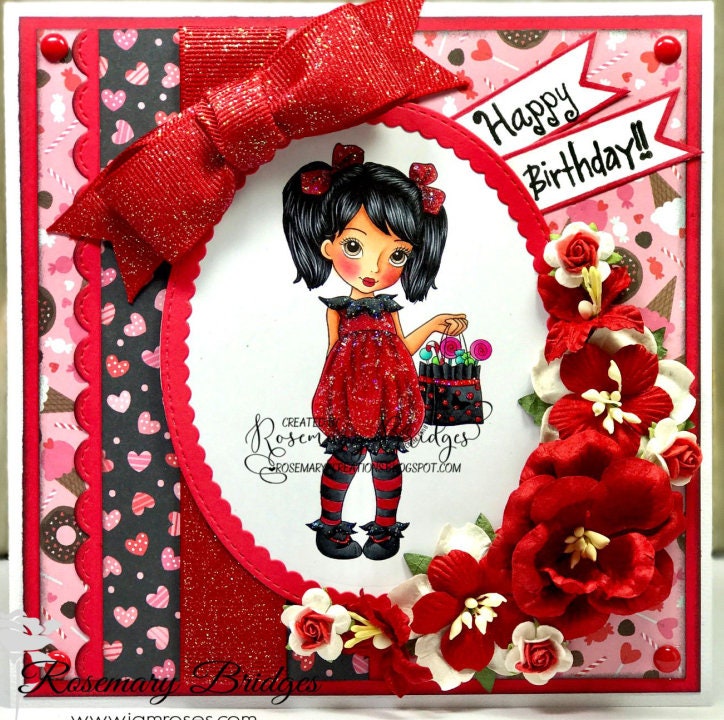 Digital Stamp Digi Stamp Digistamp 4 Images Candy Sally by | Etsy