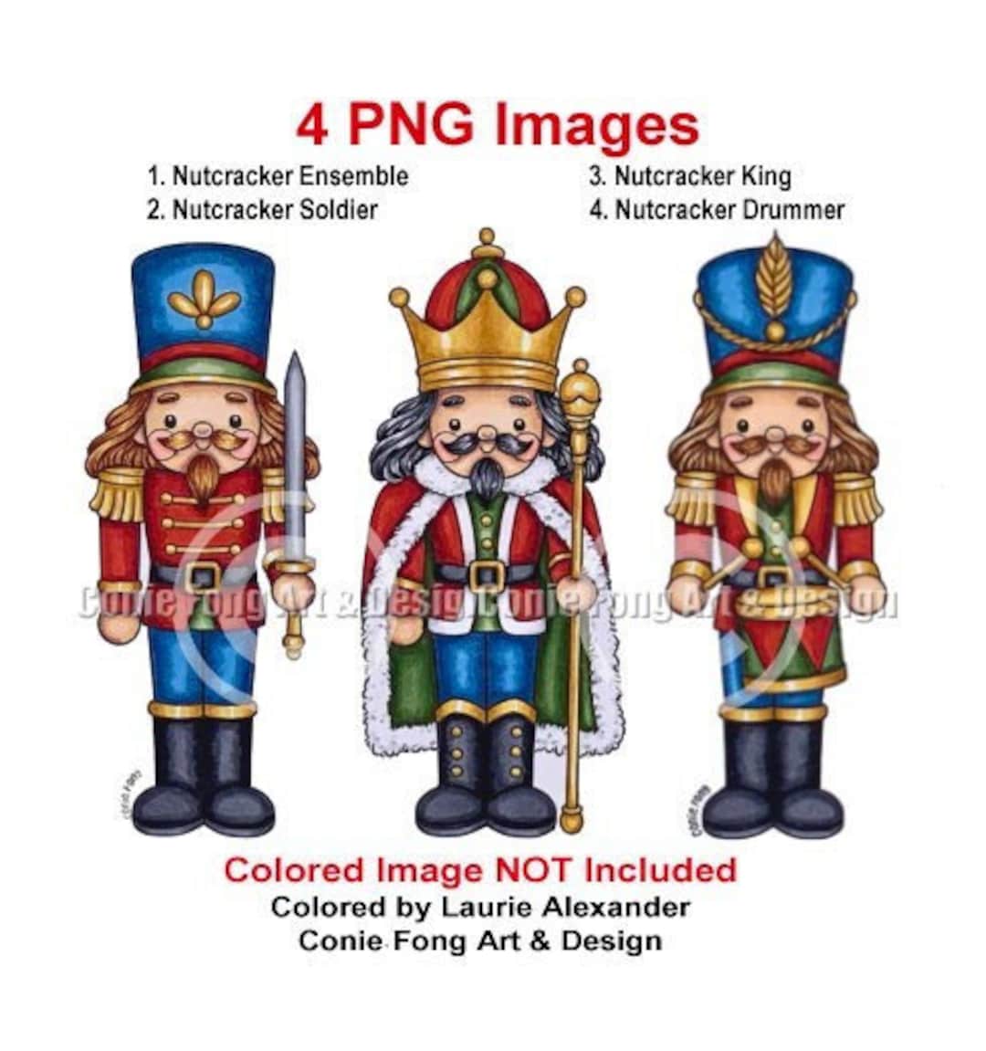 Digital Stamp, Digi Stamp, Digistamp, Christmas Nutcracker Ensemble ...