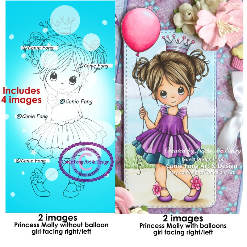 Girl Digital Stamp - Etsy