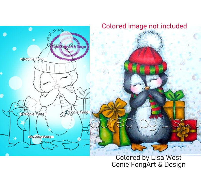 SALE Digital Stamp Digi Stamp Digistamp Snowy Christmas - Etsy UK