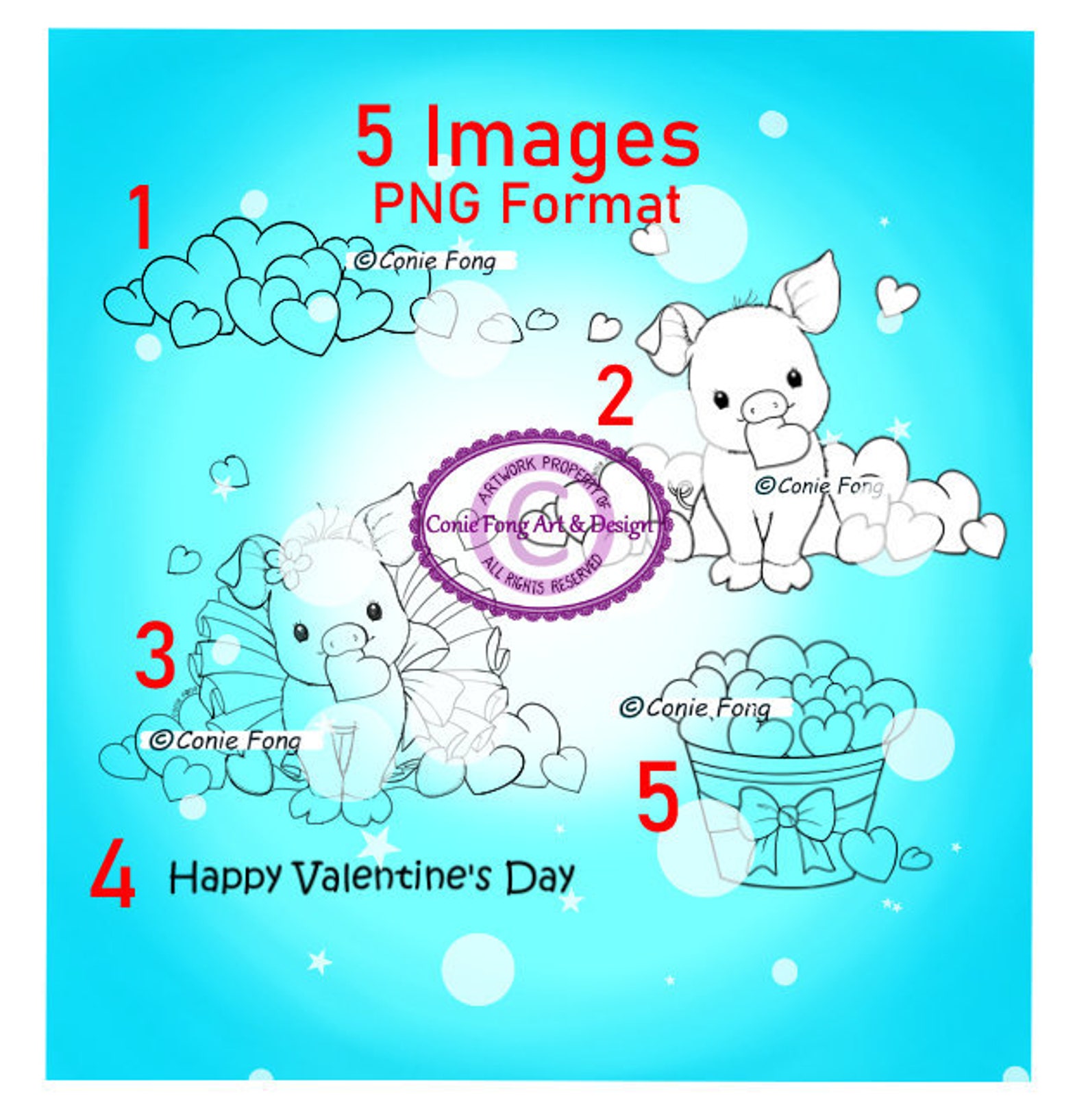 Digital Stamp Digi Stamp Digistamp Lulu and Lonny Bundle of | Etsy