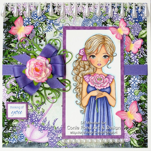 Digital Stamp, Digi Stamp, Digistamp, Coloring Page, 2 Images, Ella ...