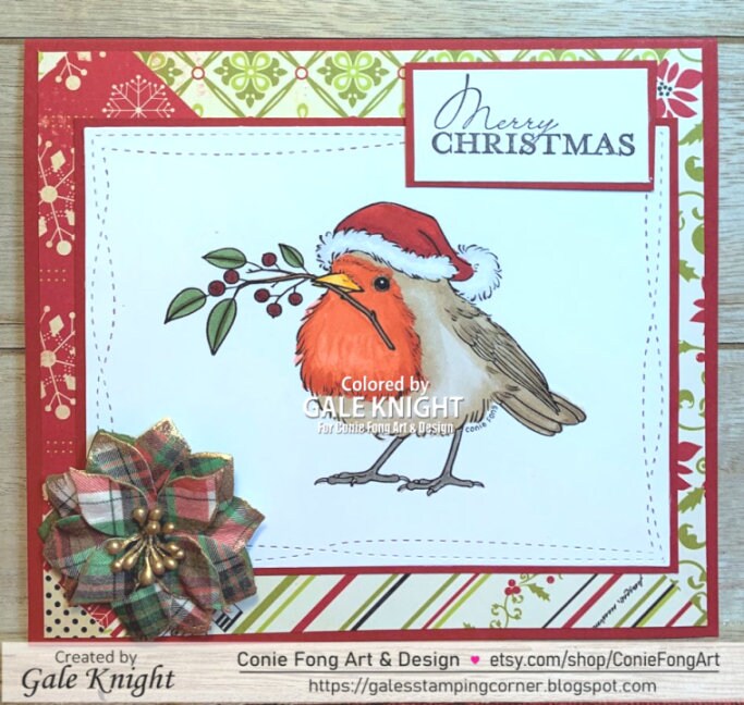Digital Stamp, Digi Stamp, Digistamp, Red Robin With Berries by Conie ...